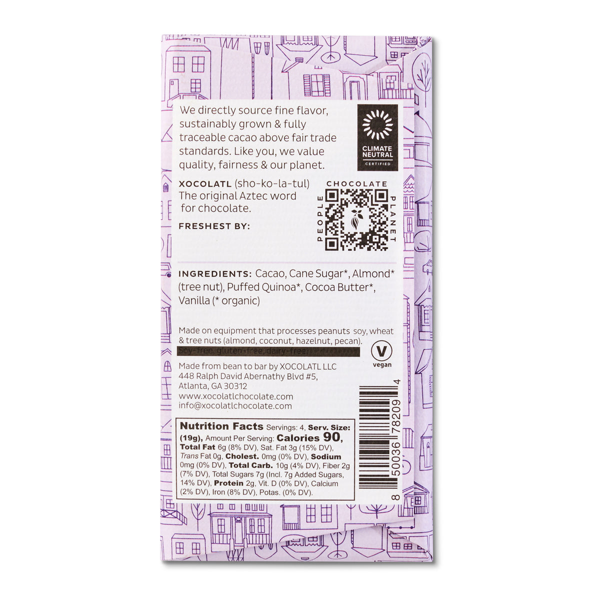 Crackle & Crunch Quinoa Chocolate Bar – Xocolatl Small Batch Chocolate